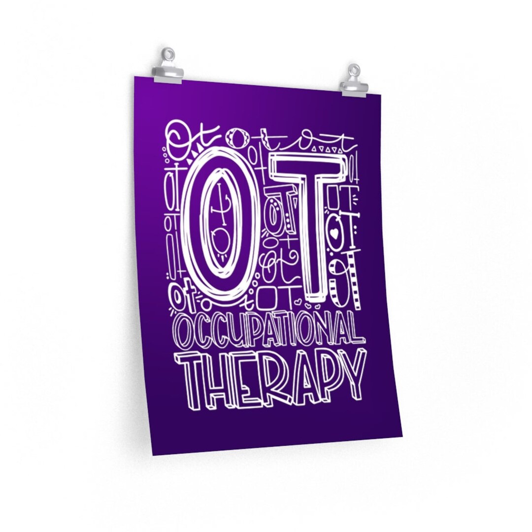 Occupational Therapy 16"x20" Poster Purple - Etsy