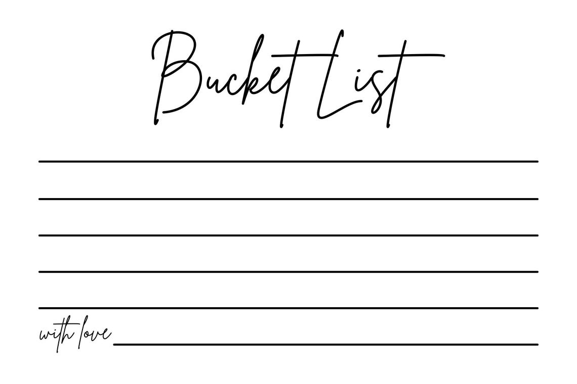 Bucket List Template – Editable Canva Design – Fillable Adventure for ...