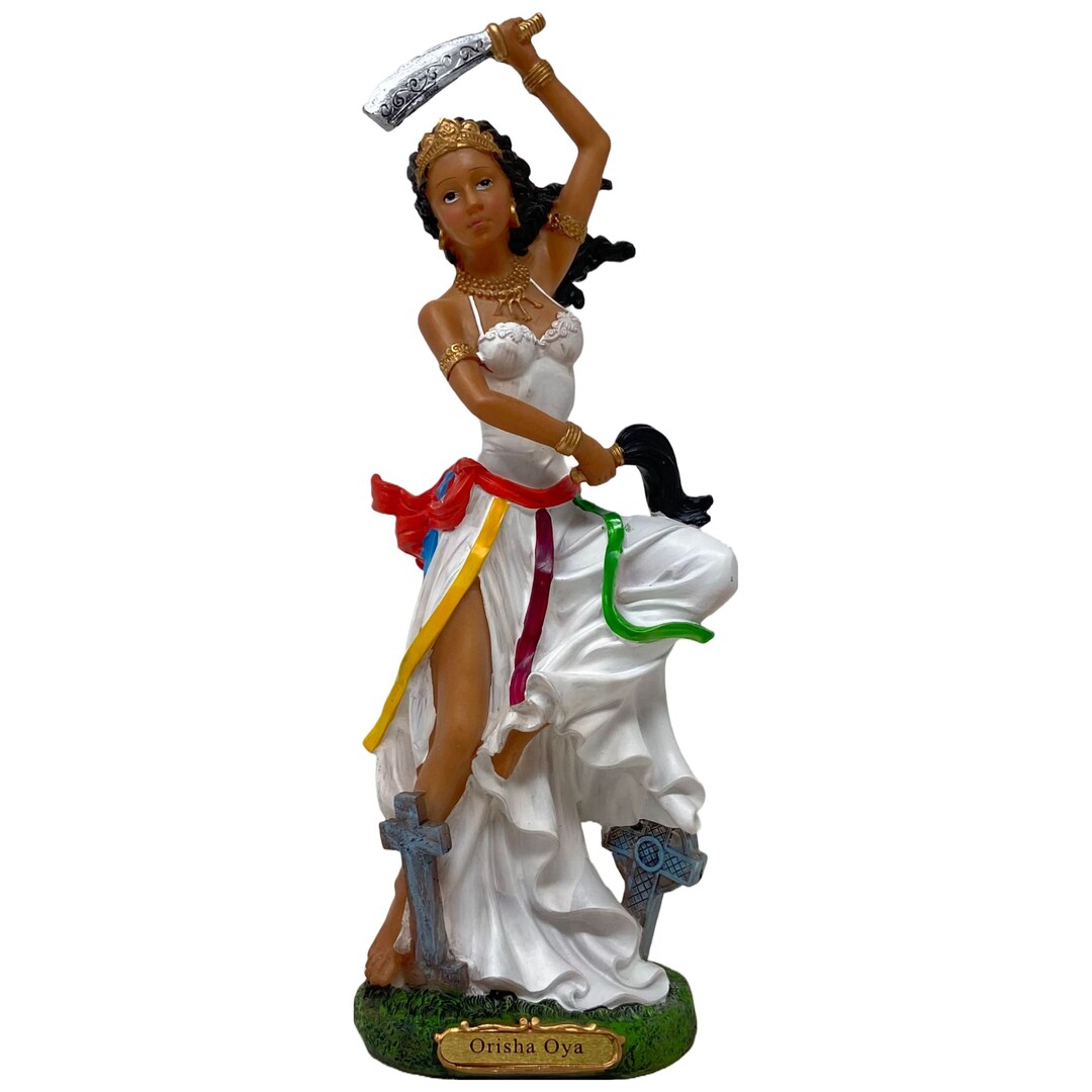 Orisha Oya Diosa Africana del Tiempo Estatua de Resina de 12 - Etsy México