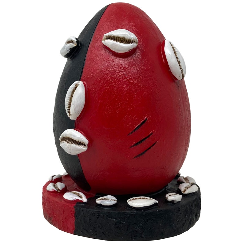 Elegua Head Black Red Face 12 Inch Finely Finished Resin - Etsy