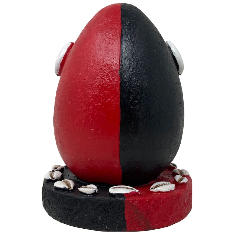 Elegua Head Black Red Face 12 Inch Finely Finished Resin - Etsy