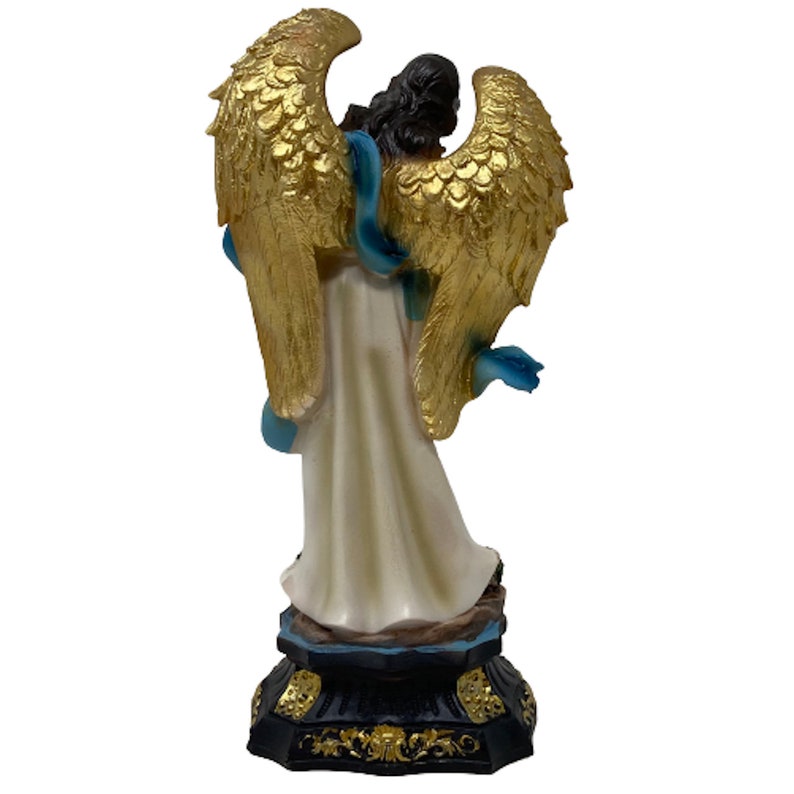 Angel De La Guarda/guardian Angel Resin Statue With a - Etsy