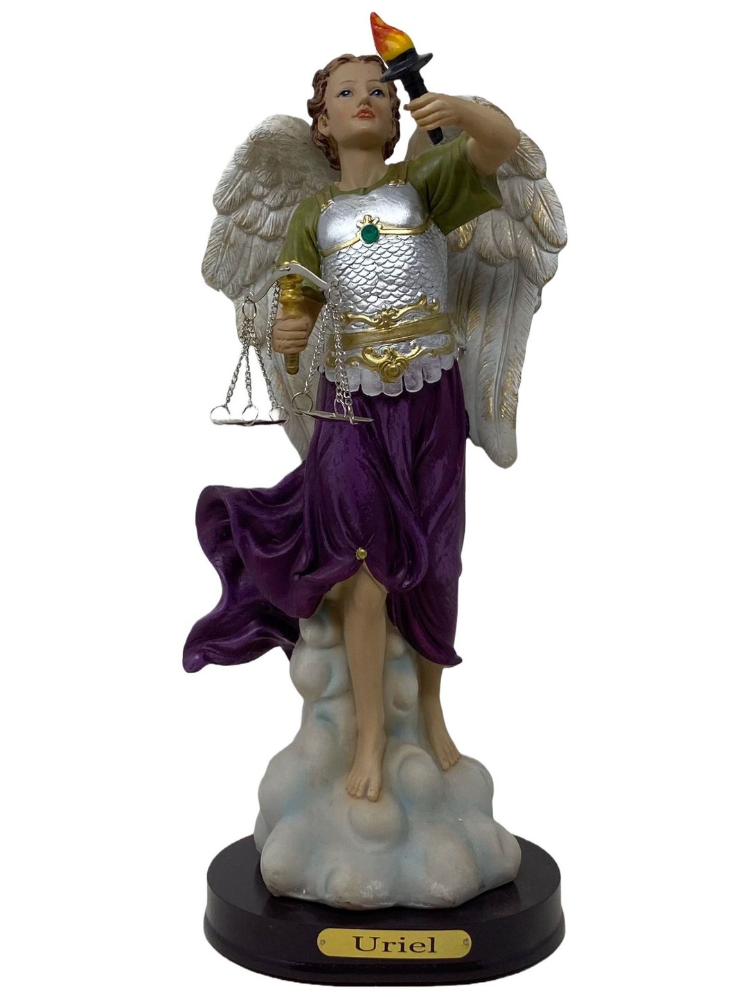 San Uriel Arcangel Saint Uriel the Archangel 13 Inch Finely Finished ...