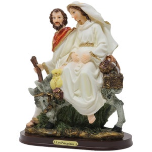 Los Peregrinos Resin Statue 10 Inches Maria & Jose's Journey to ...