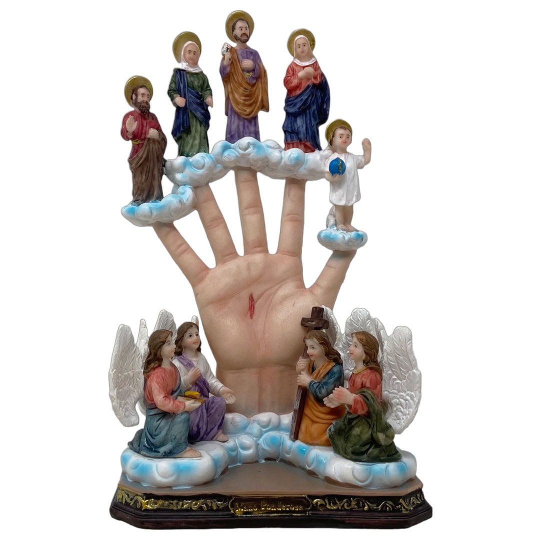 La Mano Poderosa the Mighty Hand 12 Inch Finely Finished Resin Statue ...