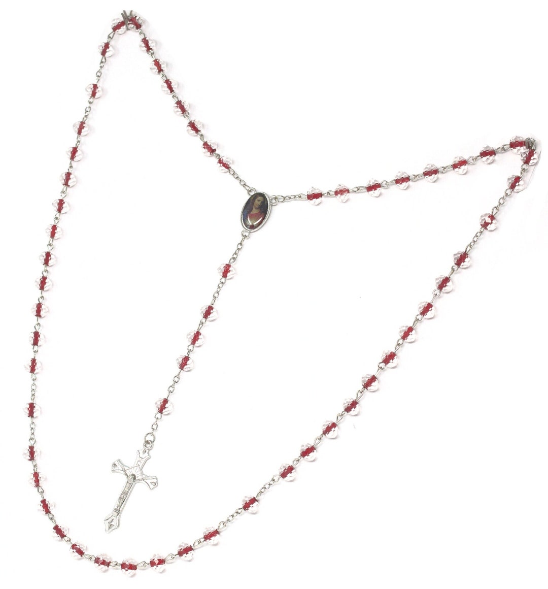 Sagrado Corazon De Jesus Sacred Heart of Jesus Catholic Rosary Finely ...