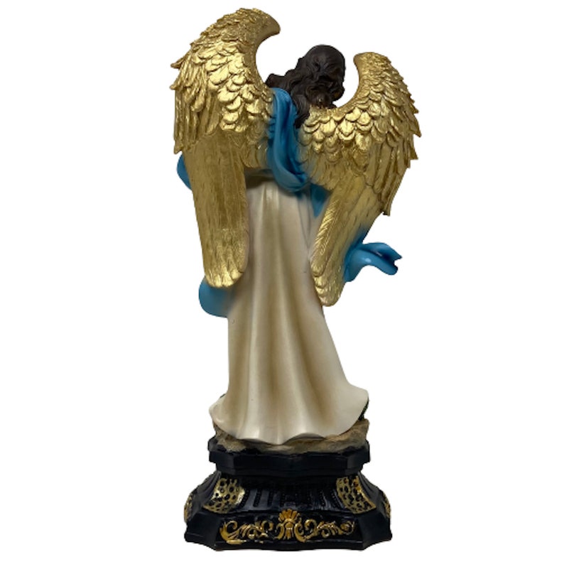 Angel De La Guarda/guardian Angel Resin Statue With a - Etsy