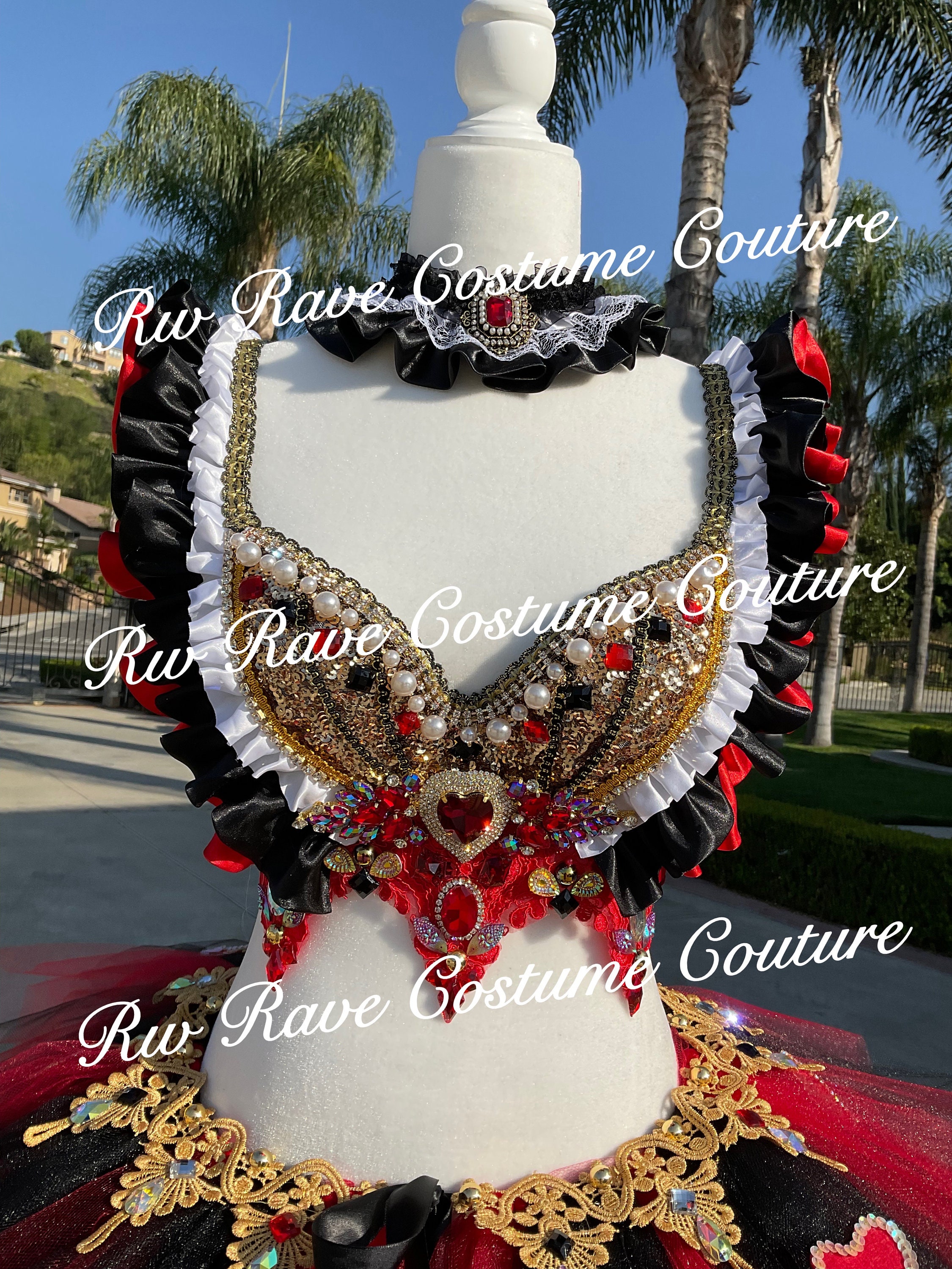 The Classic Red Queen Tutu Only/festival Clothing/halloween Costume ...