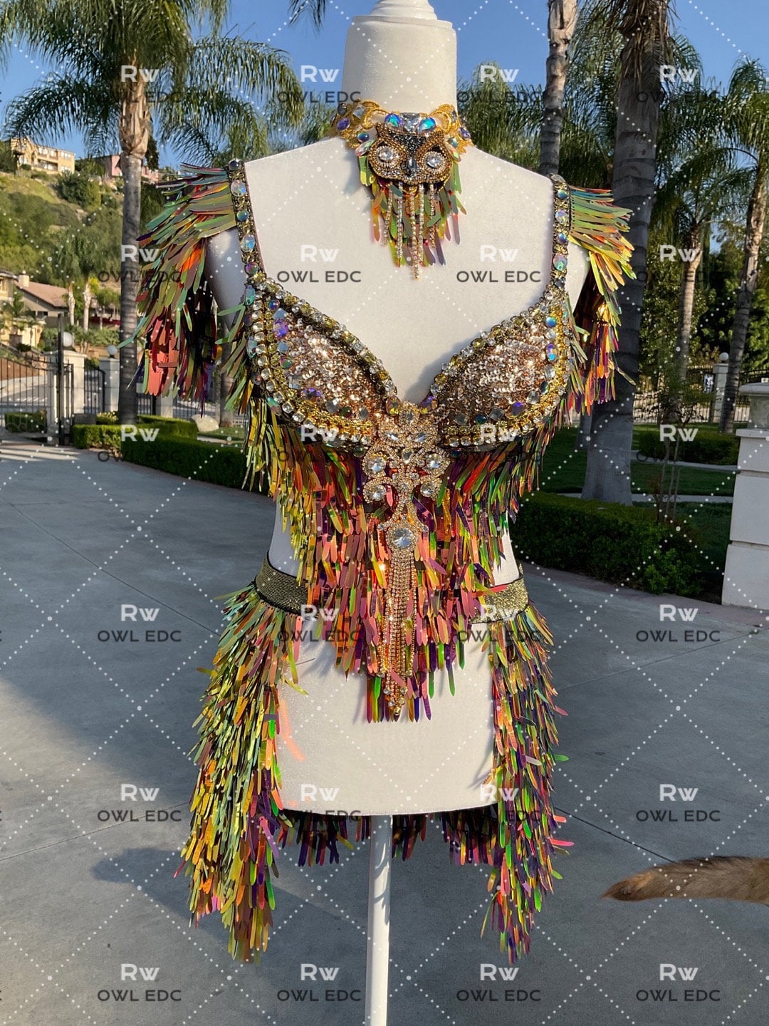 The OWL Sequin Skirt Only/festival Clothing/halloween Costume/rave ...