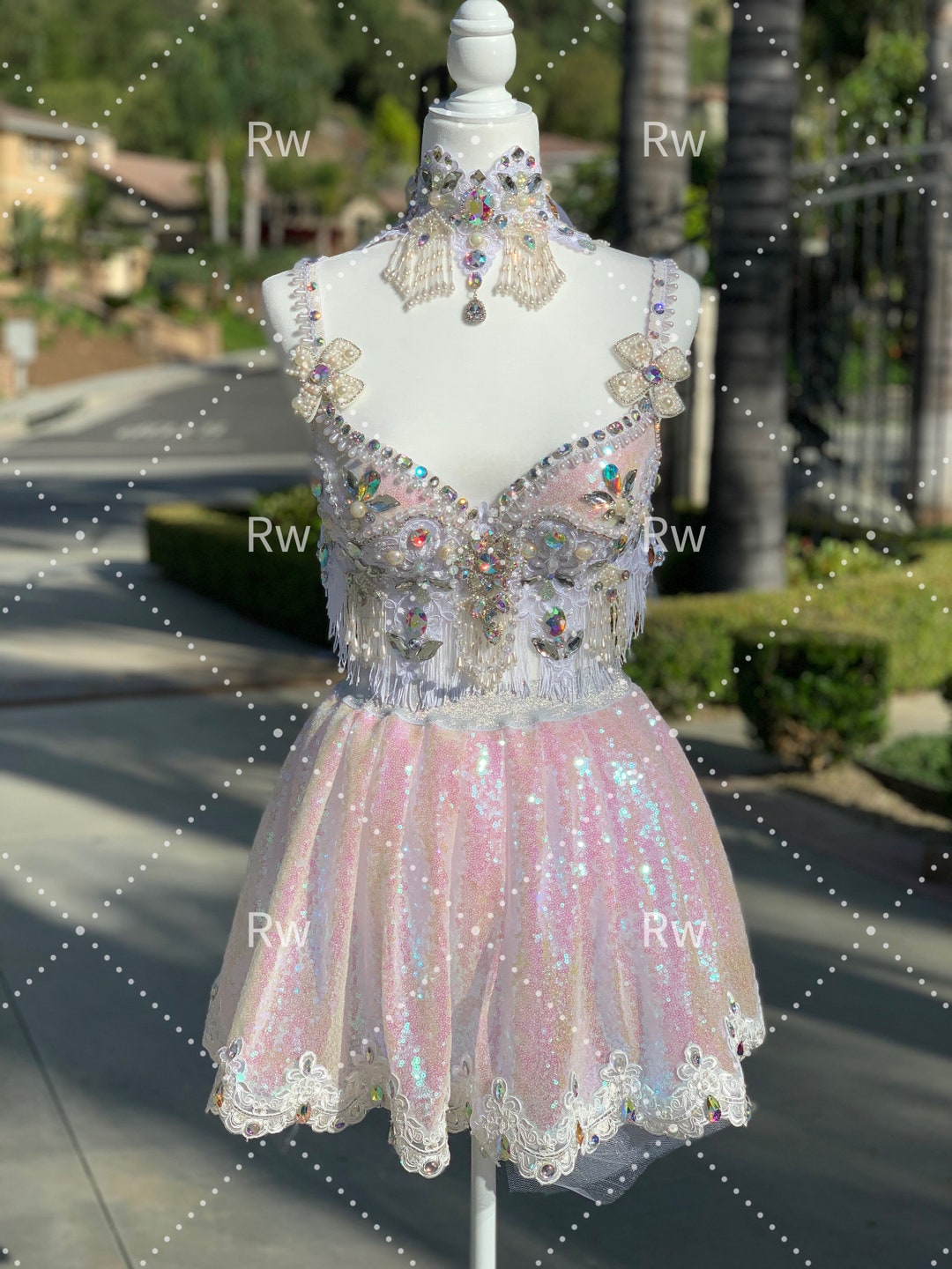 The Silver Lining Skirt Only/festival Clothing/halloween Costume/rave ...