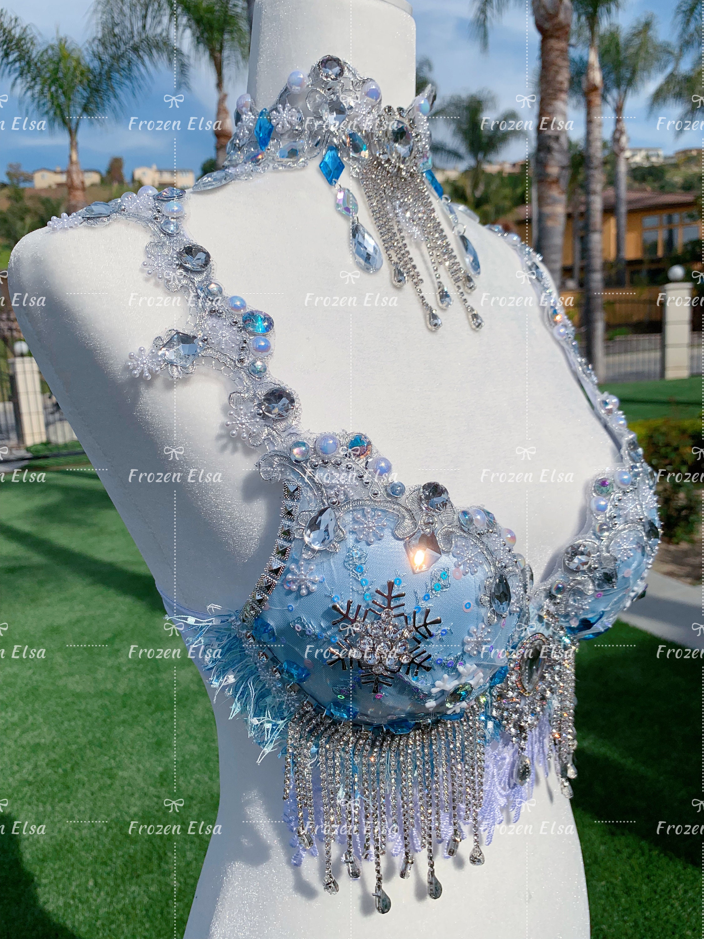The Frozen Elsa Brachoker Only/festival Clothing/halloween Costume/rave ...