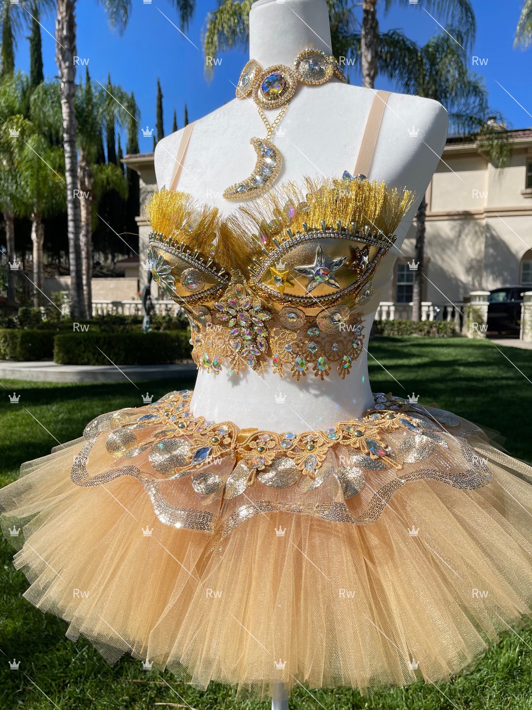 The Starlight Warrior Bra+choker Only/festival Clothing/halloween ...