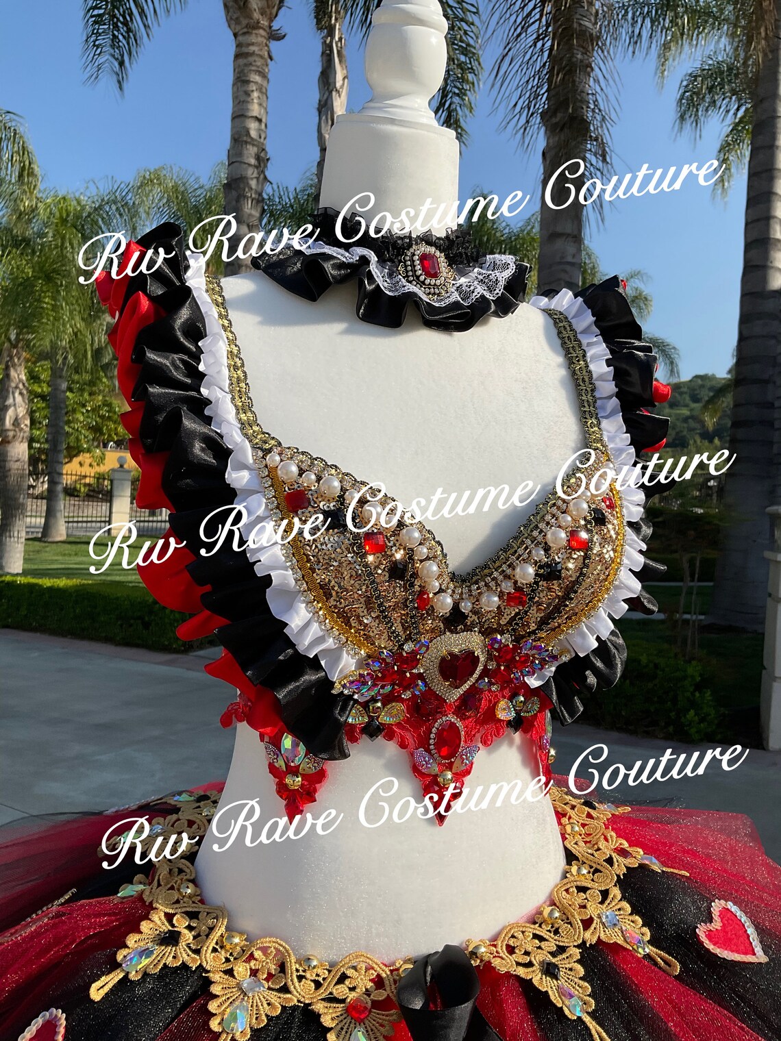 The Classic Red Queen Tutu Only/festival Clothing/halloween Costume ...