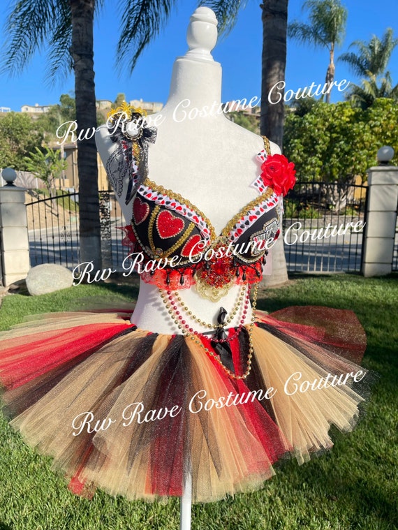 Red Queen Rave Costume