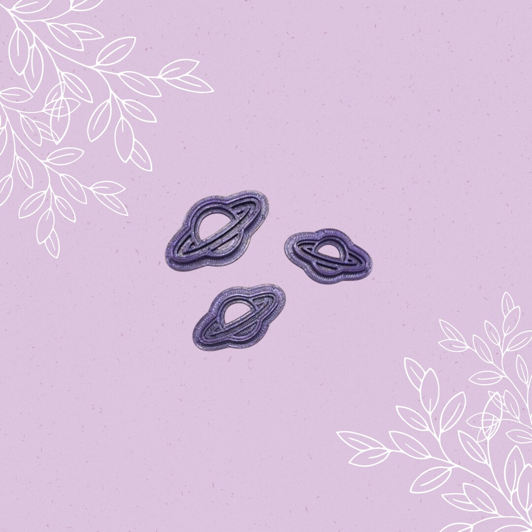 Saturn Imprinted Shaped Polymer Clay Cutter - Etsy