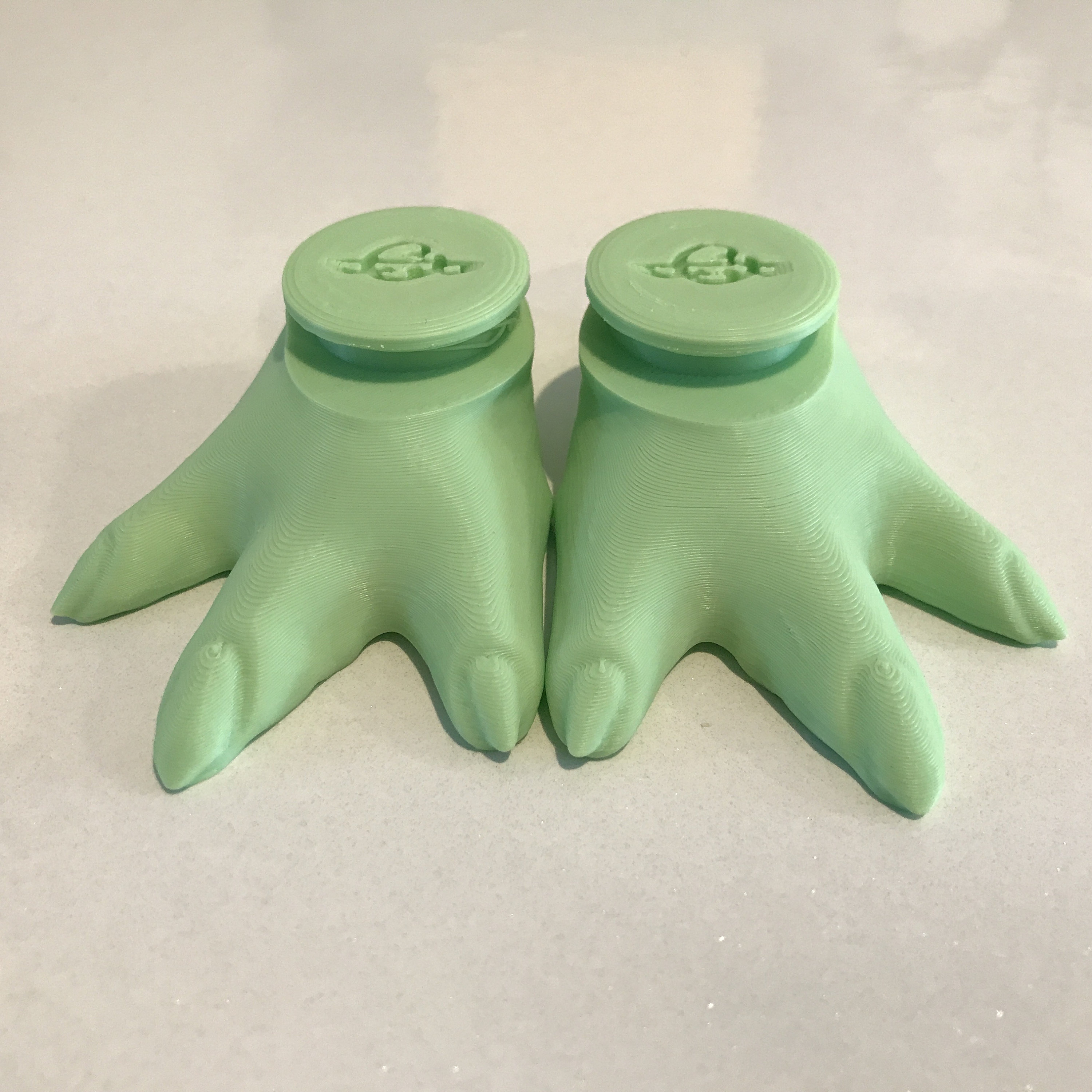 3D Printed Feet for 11" Mattel Grogu (aka: the Child) or Baby Yoda ...