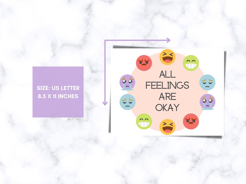 Emotions Poster Feelings Check-in Chart Emotional - Etsy