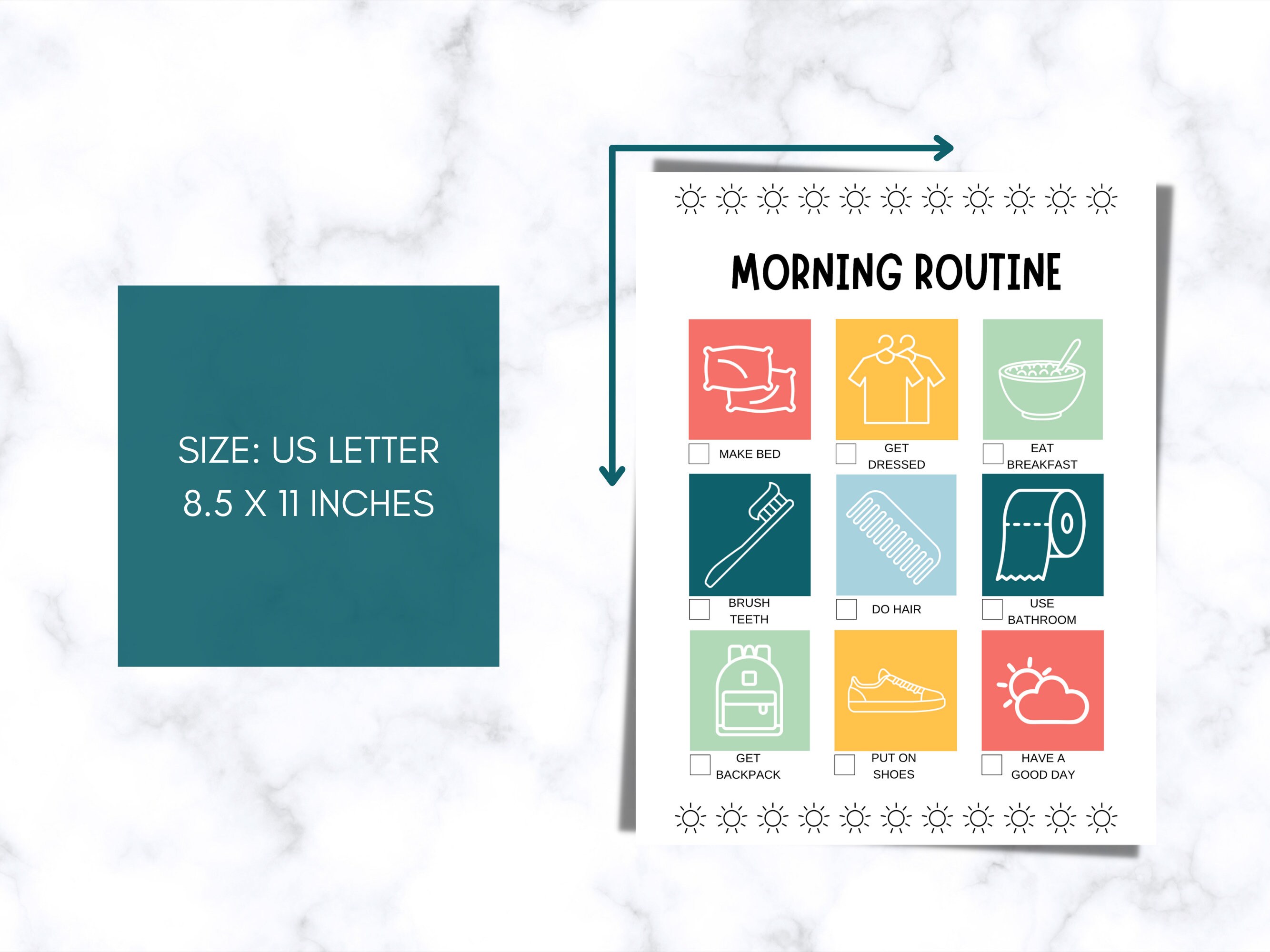 Daily Routine Checklist, Morning Routine, Evening Routine, for Kids ...
