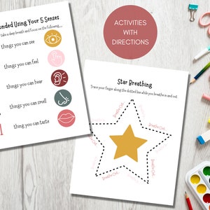 Coping Skills Packet, Mental Health, Breathing & Grounding Techniques ...