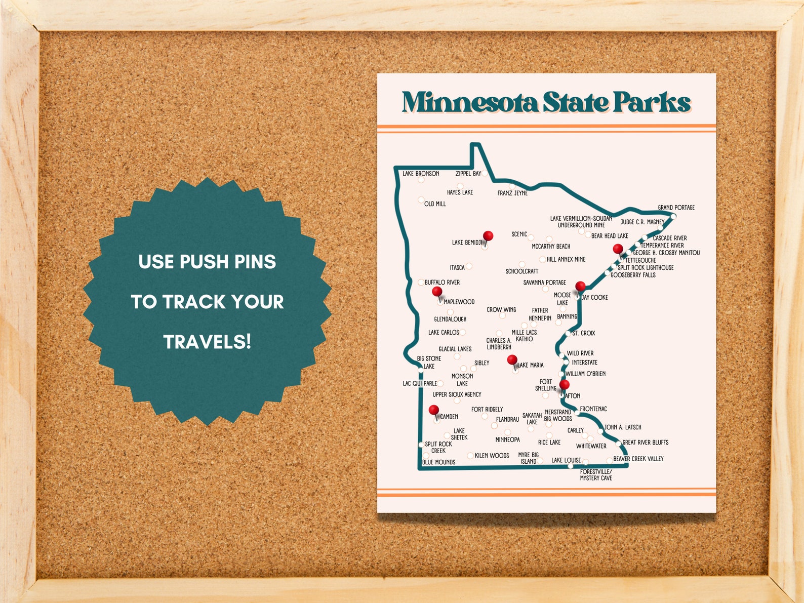 State Parks Checklist, Minnesota State Parks, MN State Parks, Map ...