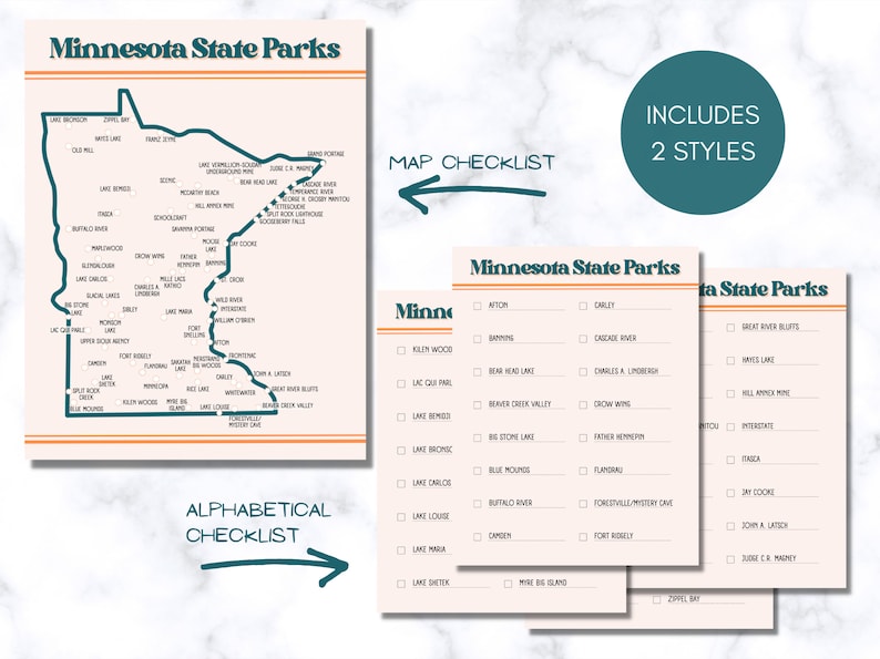 State Parks Checklist, Minnesota State Parks, MN State Parks, Map ...