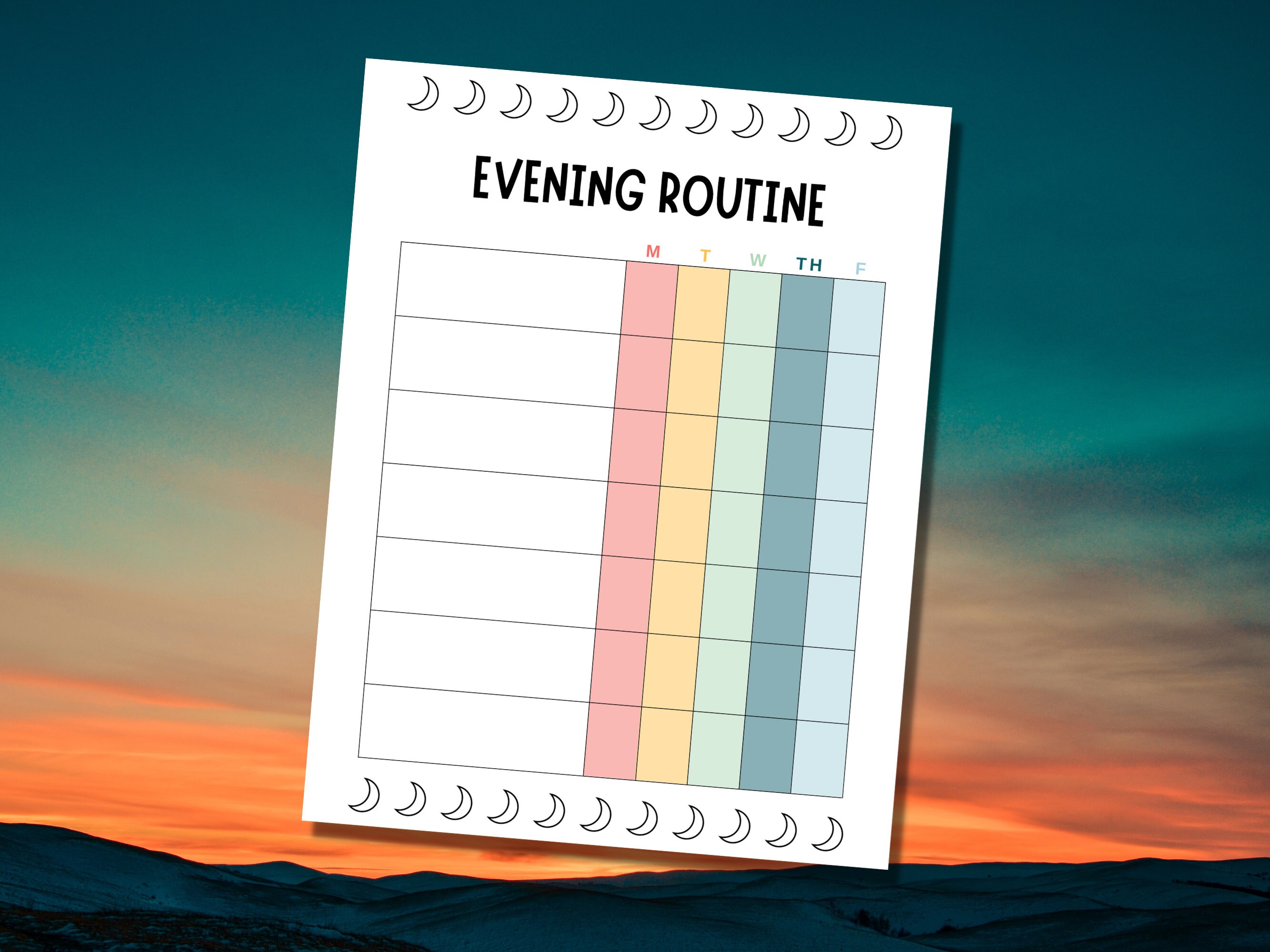 Daily Routine Checklist Morning Routine Evening Routine - Etsy Canada
