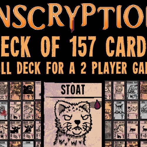 Inscryption Card Game Plus Box and R/place Stoat Card - Etsy
