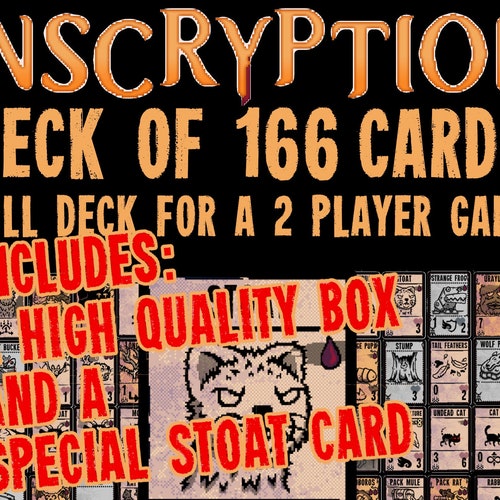 Inscryption Card Game Plus Box and R/place Stoat Card - Etsy