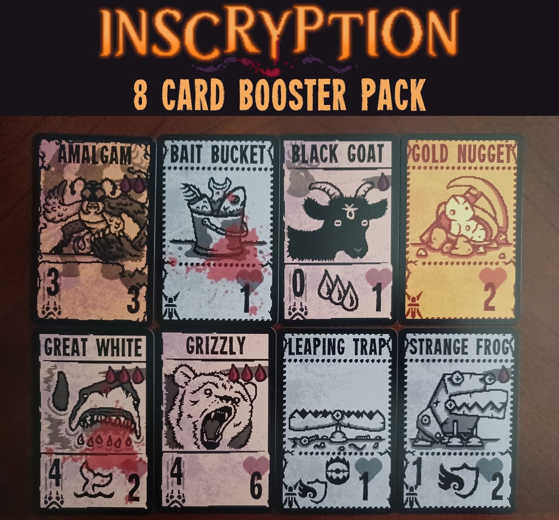 Inscryption Eight Card Booster Pack - Etsy UK
