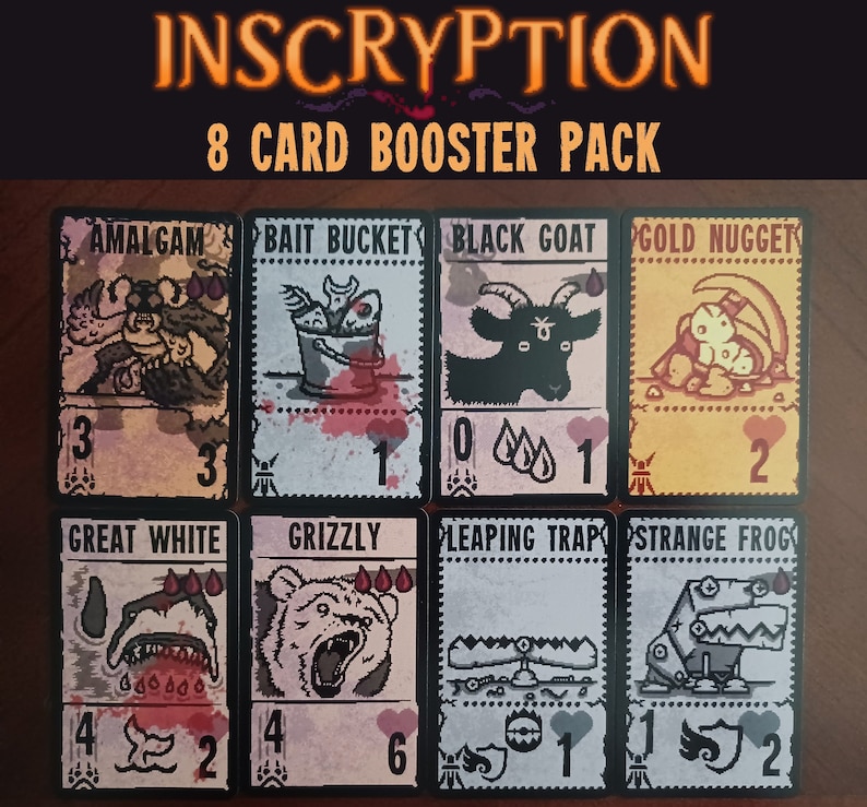 Inscryption Eight Card Booster Pack - Etsy