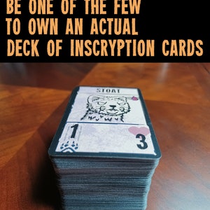 Inscryption Card Game Plus Box and Bloated Stoat Card - Etsy