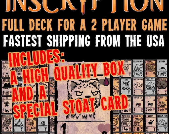 Inscryption Playing Cards (only Leshy's Pack) - Etsy