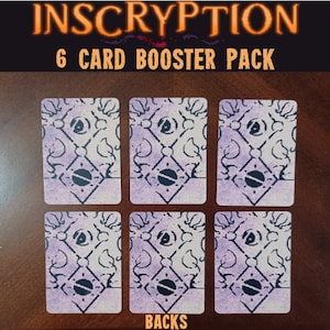 Inscryption Six Card Booster Pack - Etsy