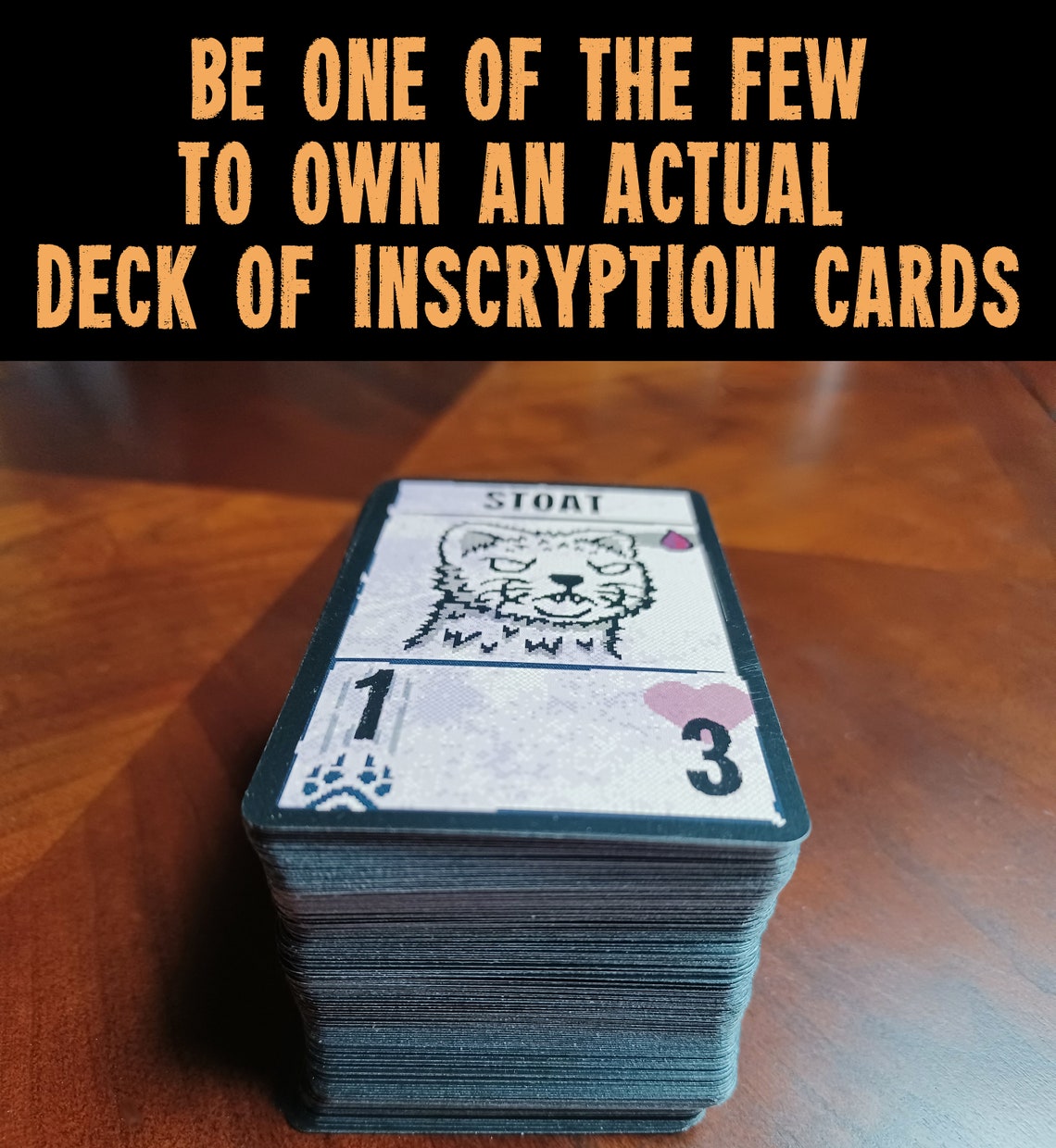 Inscryption Card Game Plus Box and R/place Stoat Card | Etsy Australia