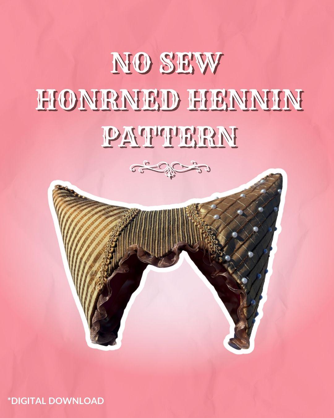 No Sew Horned Hennin Hat Pattern - Etsy