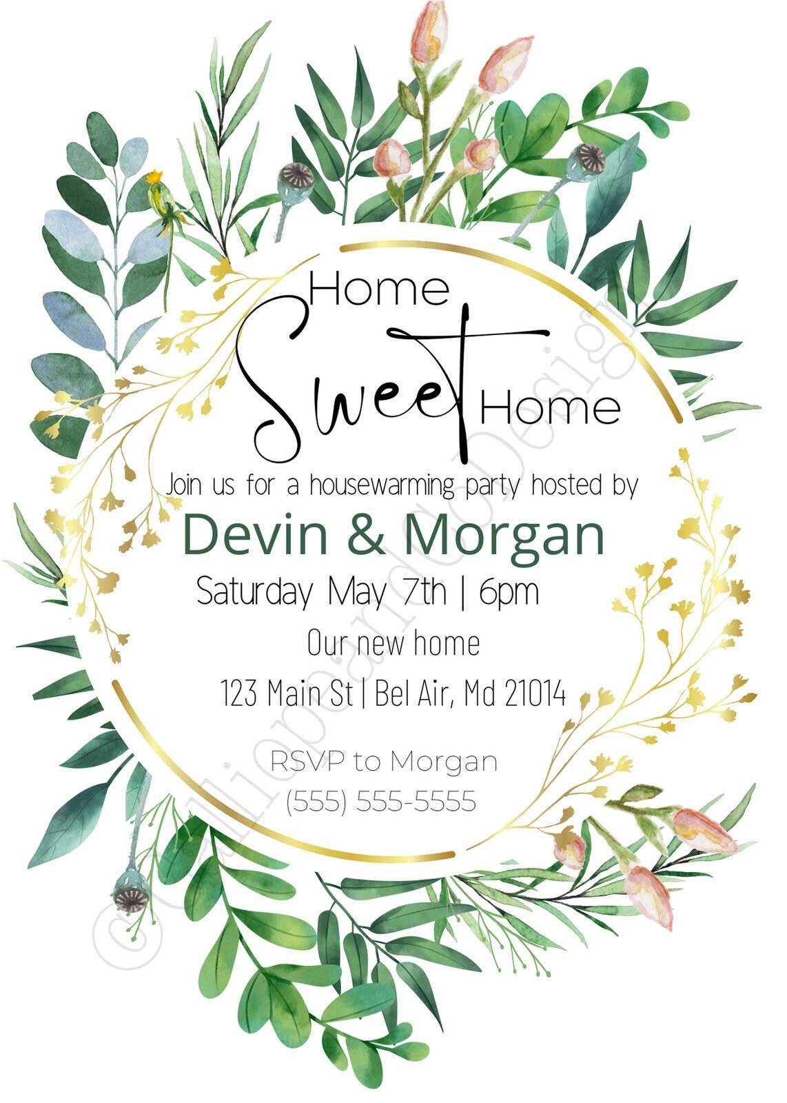 Editable, House Warming, Home Sweet Home, Invite, Invitation ...
