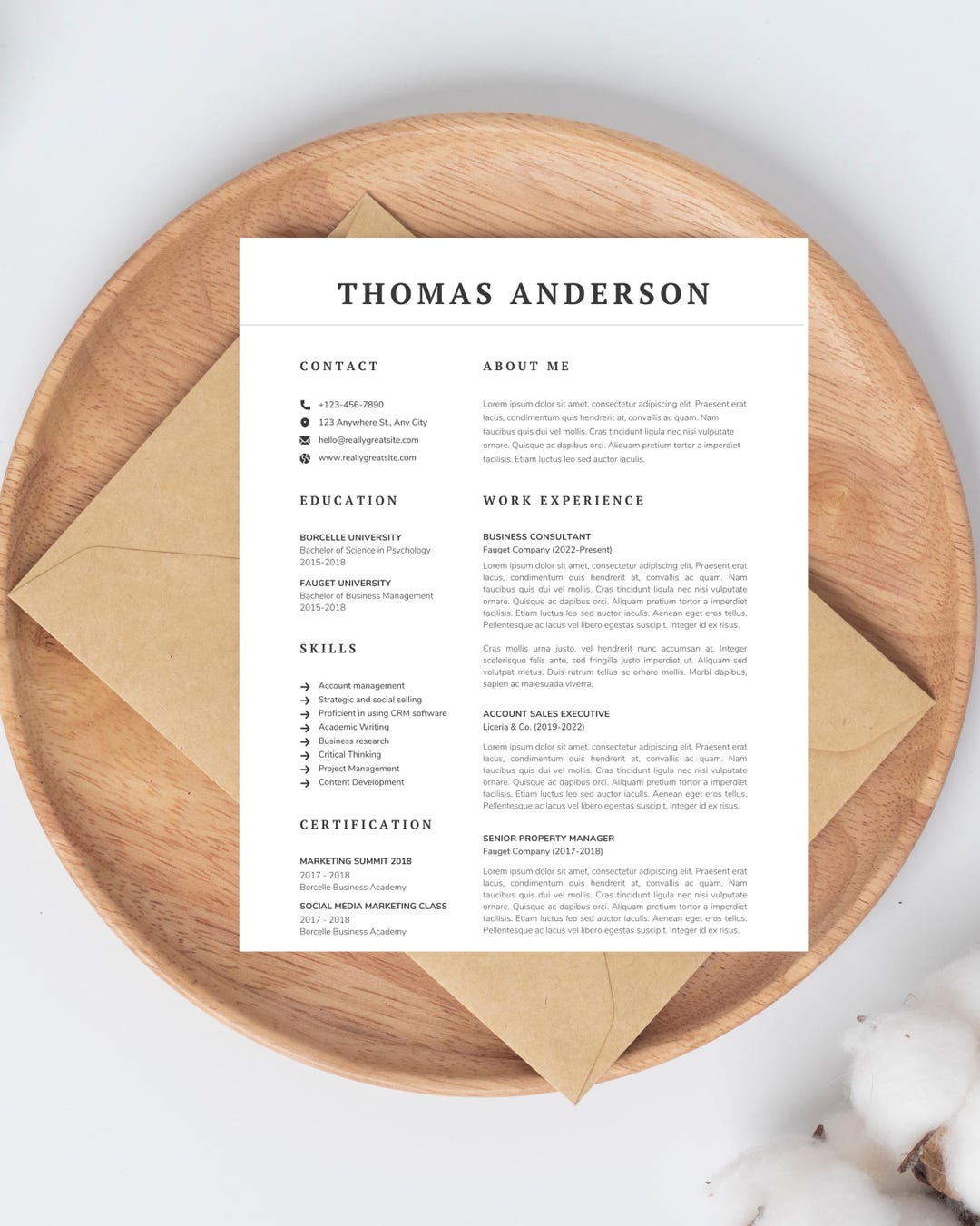 Sleek Clean Ats-friendly Resume Template | Clean & Modern CV for ...