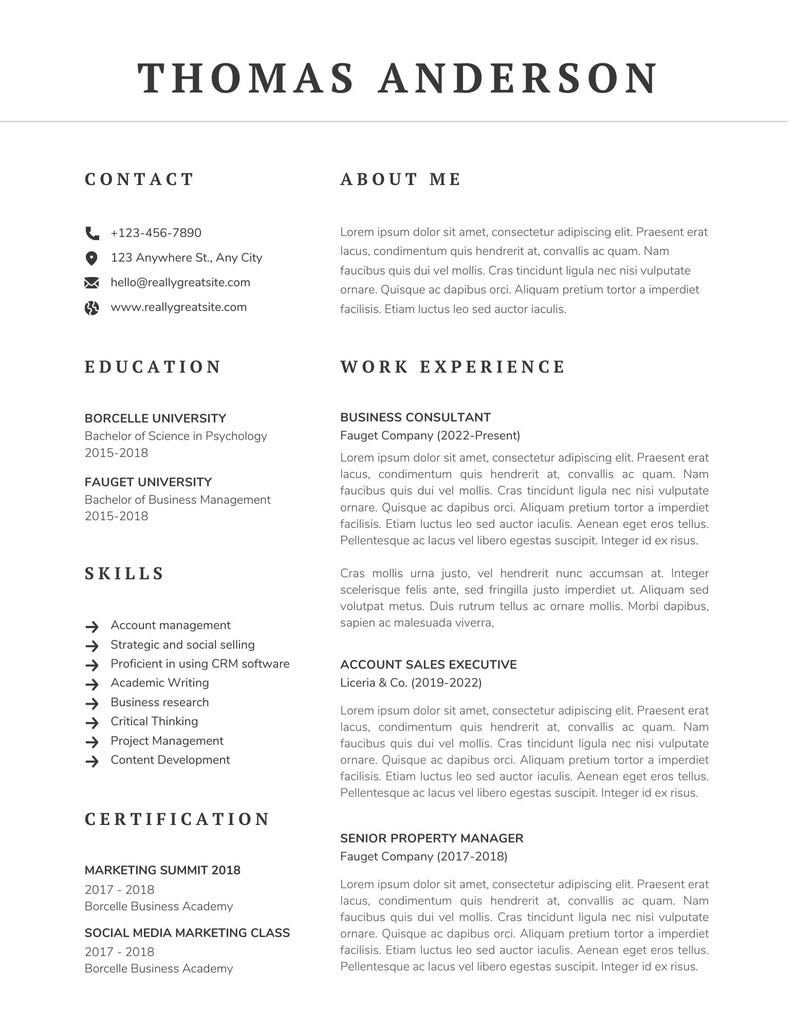 Sleek Clean Ats-friendly Resume Template | Clean & Modern CV for ...