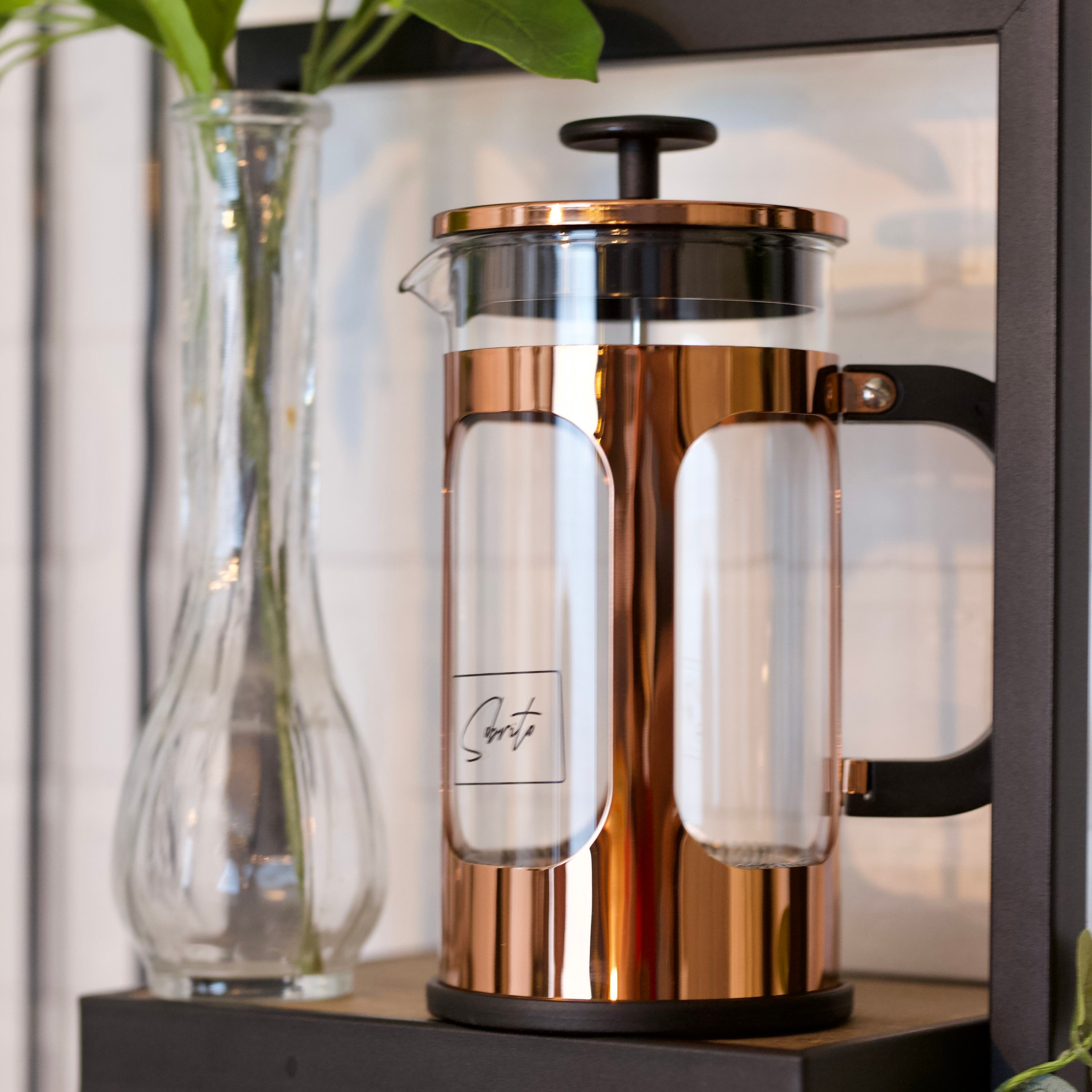 Rose Gold French Press Coffee Maker 1000ml - Etsy
