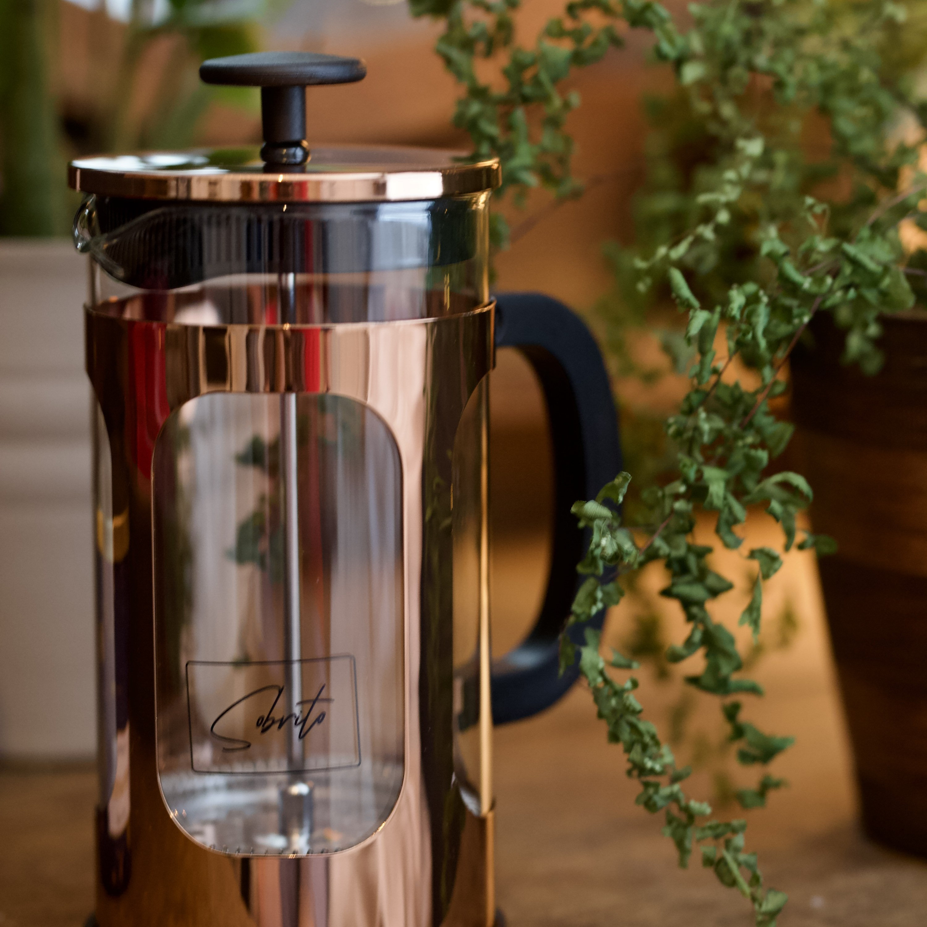 Rose Gold French Press Coffee Maker 1000ml - Etsy