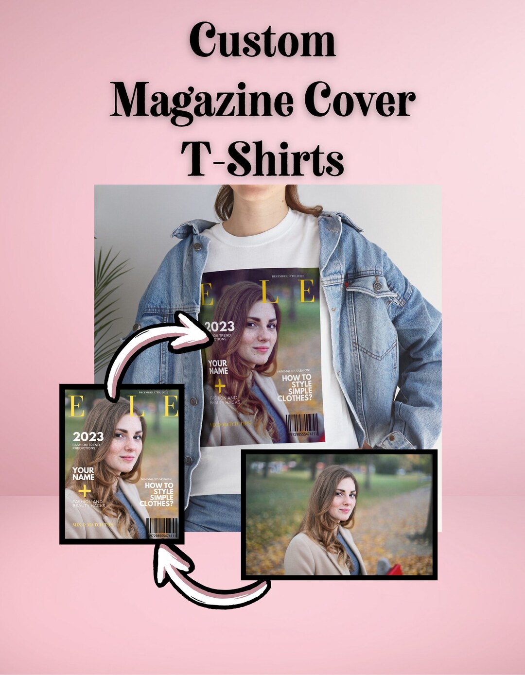 Custom Magazine Cover T-shirt | Personalized Fashion Magazine T-shirt ...