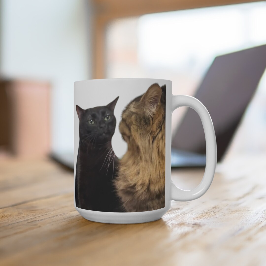 Cat Zoning Out Mug 15oz - Etsy