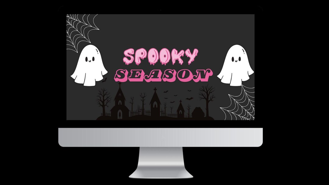 Spooky Season Desktop Wallpaper - Etsy
