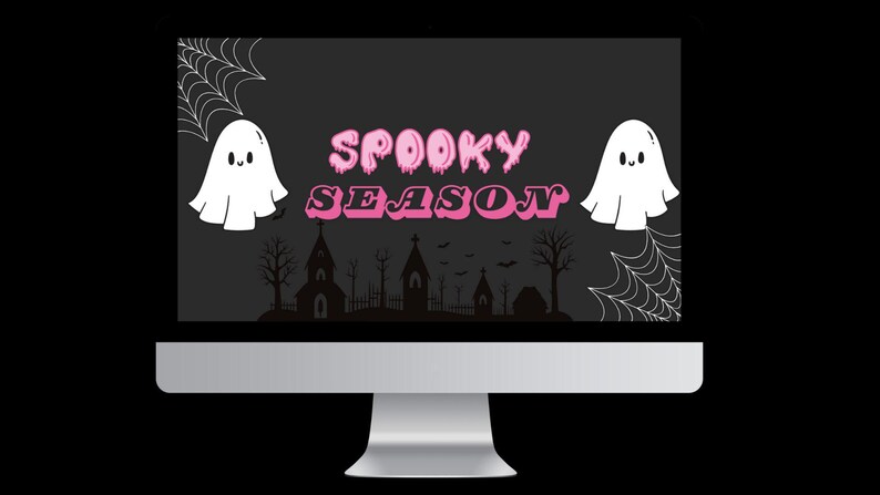 Spooky Season Desktop Wallpaper - Etsy