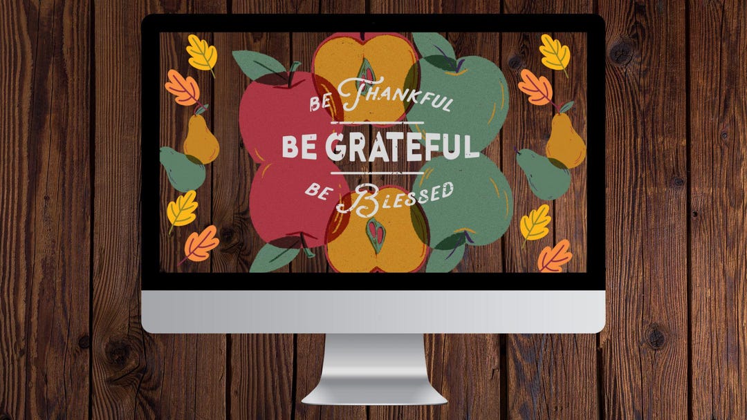 Be Thankful Be Grateful Be Blessed Digital Wallpaper - Etsy
