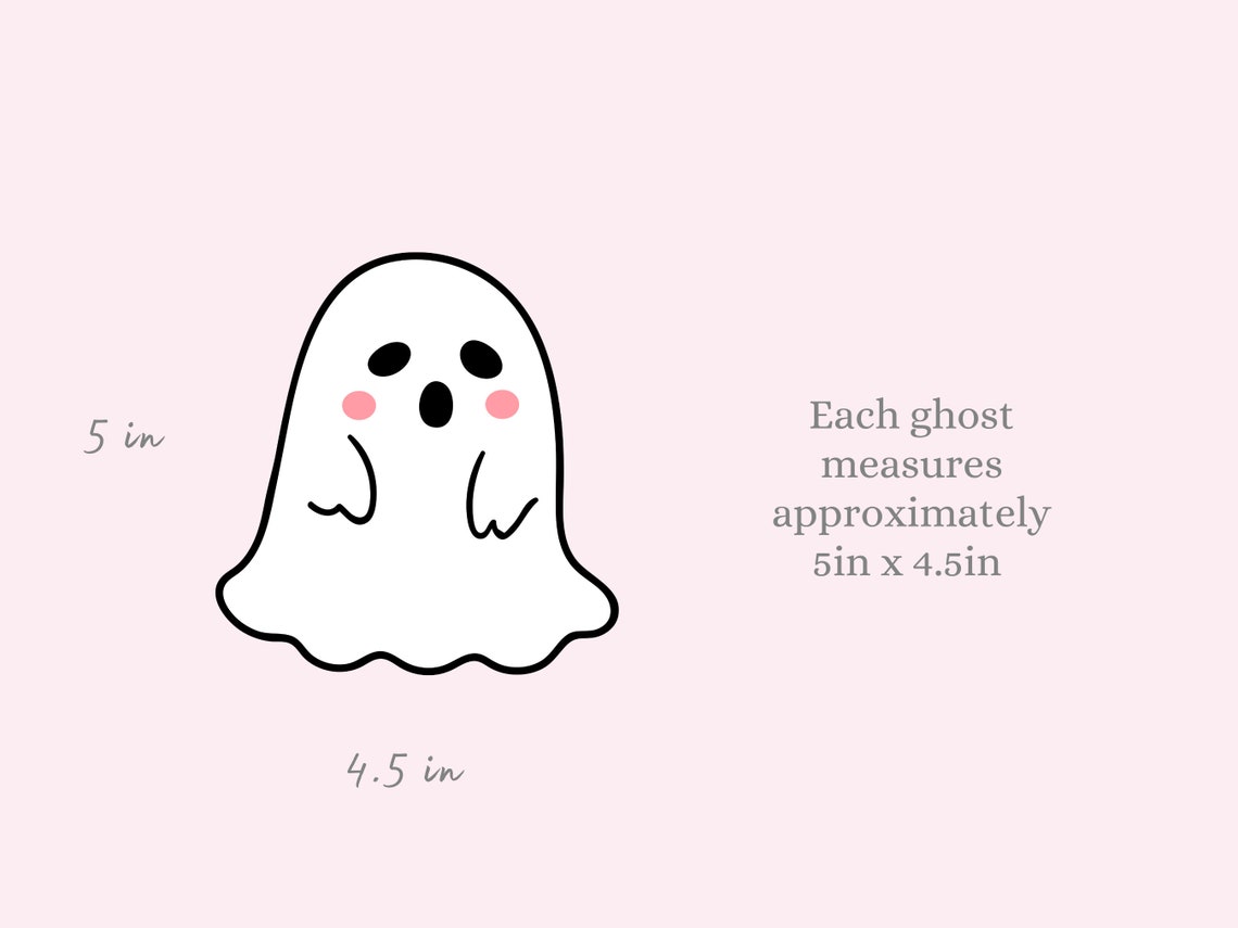 Halloween Ghost Garland, Ghost Banner, DIY Halloween Decor, Printable ...