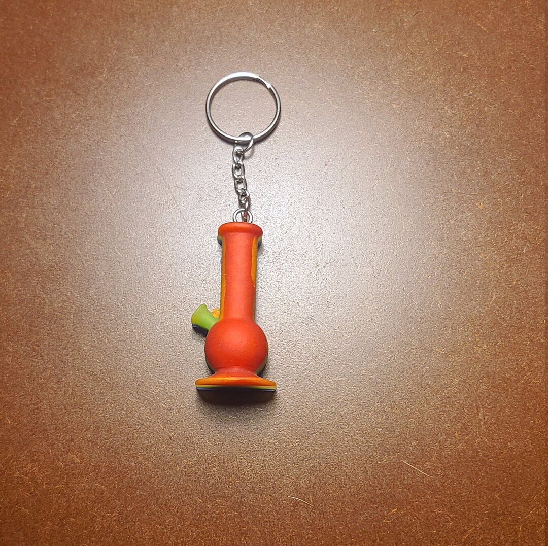 Rainbow Hookah Keychain - Etsy