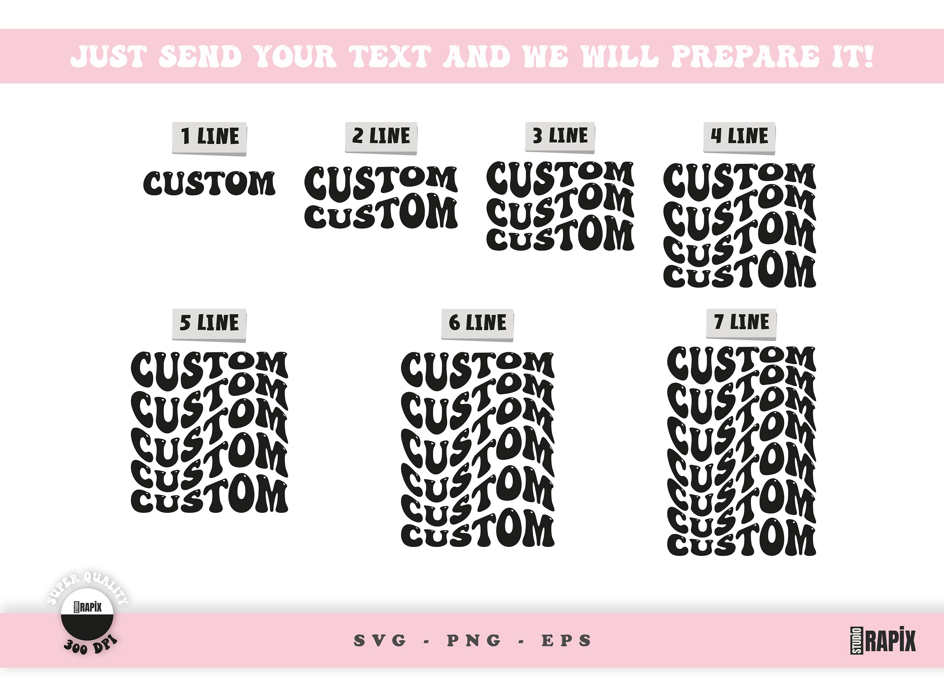 Custom Wavy Text Svg, Custom Wavy Letters Svg, Custom Wavy Font Svg ...