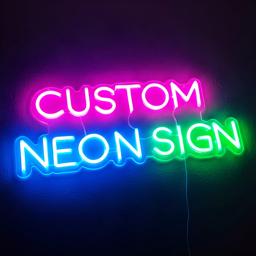 Personalized Neon Name Sign – Custom LED Wall Decor - Etsy