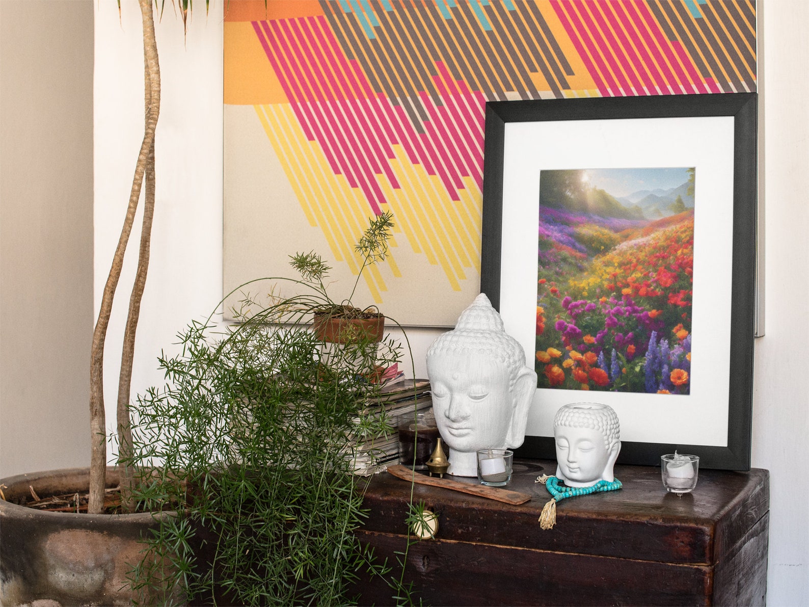 Field of Flowers, Clipart, Holistic Field, Artistic Artwork - Etsy